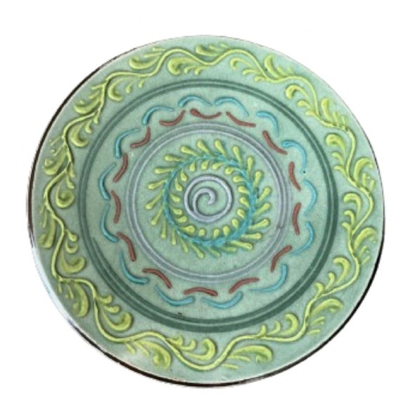 Vintage | Accents | Vintage Green Abstract Swirl Graffiti Embossed ...